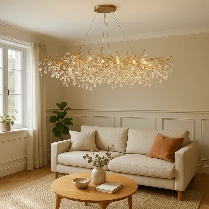 Elegante Takkenkroonluchter Plafondlamp – Moderne Kristallen Hanglamp ...